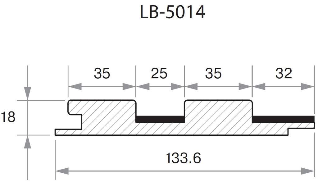 Профиль МДФ AGT LB-5014 18*134*2800 мм, супермат новый серый 729